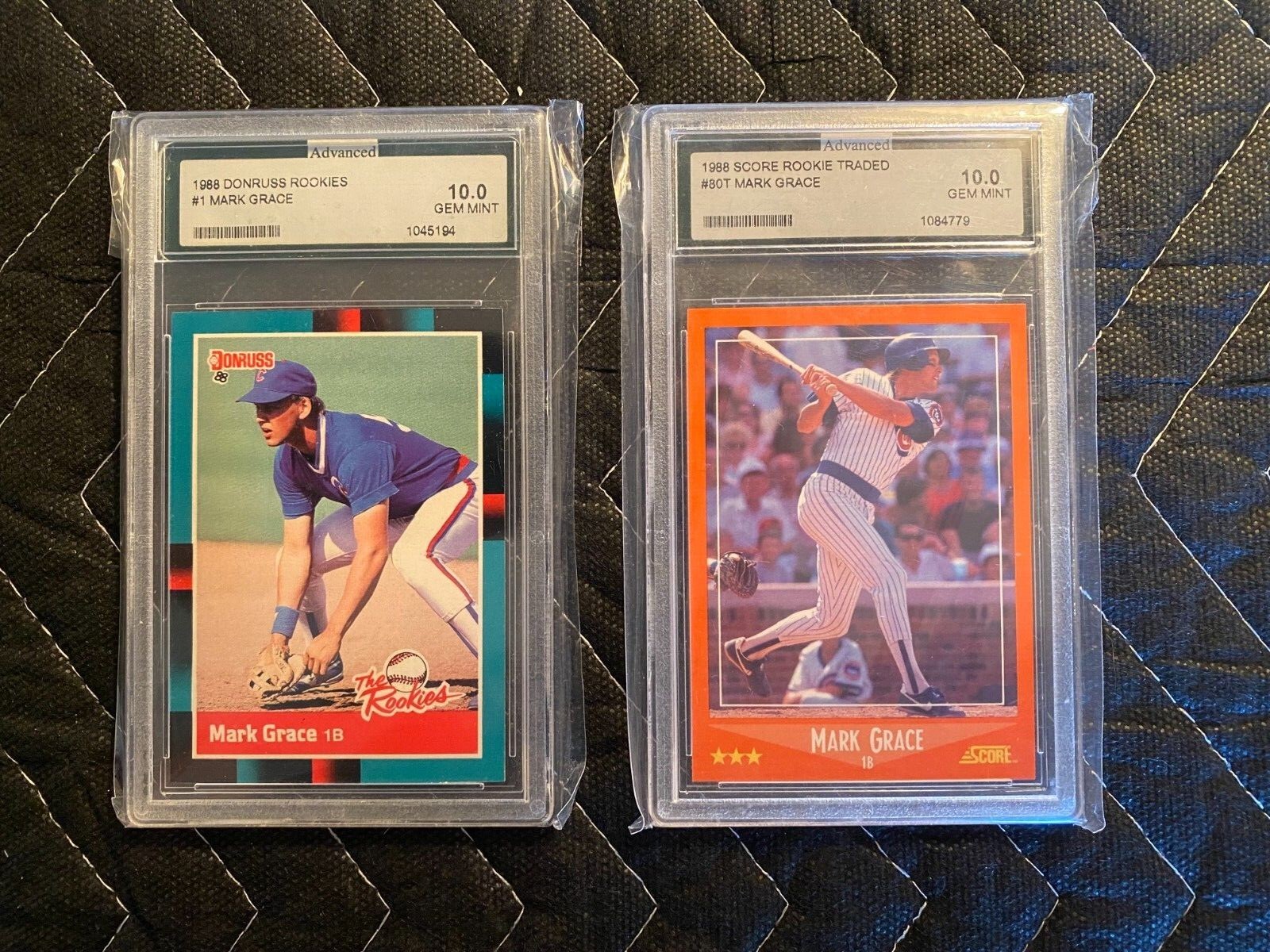 1988 Mark Grace Rookie Cards (Donruss & Score) Set Graded 10 by AGS | eBay