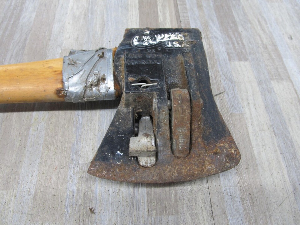 CHOPPER 1 Wood Splitting Axe Maul Tool Head Spring Loaded Made In USA ...