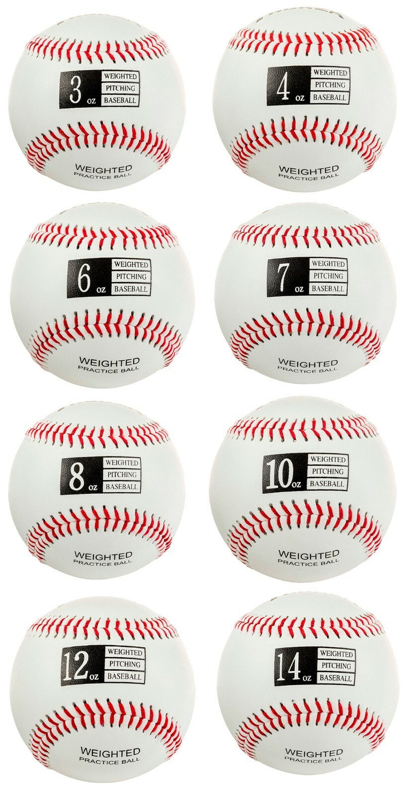 Thorza Weighted Baseballs for Throwing - Help Increase Pitch Velocity ...