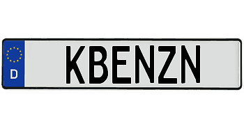 custom VW european German car license plate tag EuRo TRaSH mk1 mk2 mk3 ...