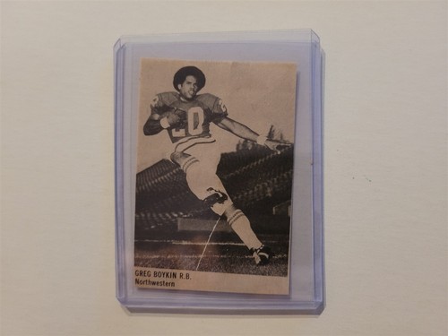 Greg Boykin Northwestern university 1974 College Football CO Panel | eBay