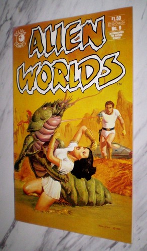 Alien Worlds #9 NM+ 9.6 White pages 1985 Pacific Sci-fi/Horror Extra #9 ...