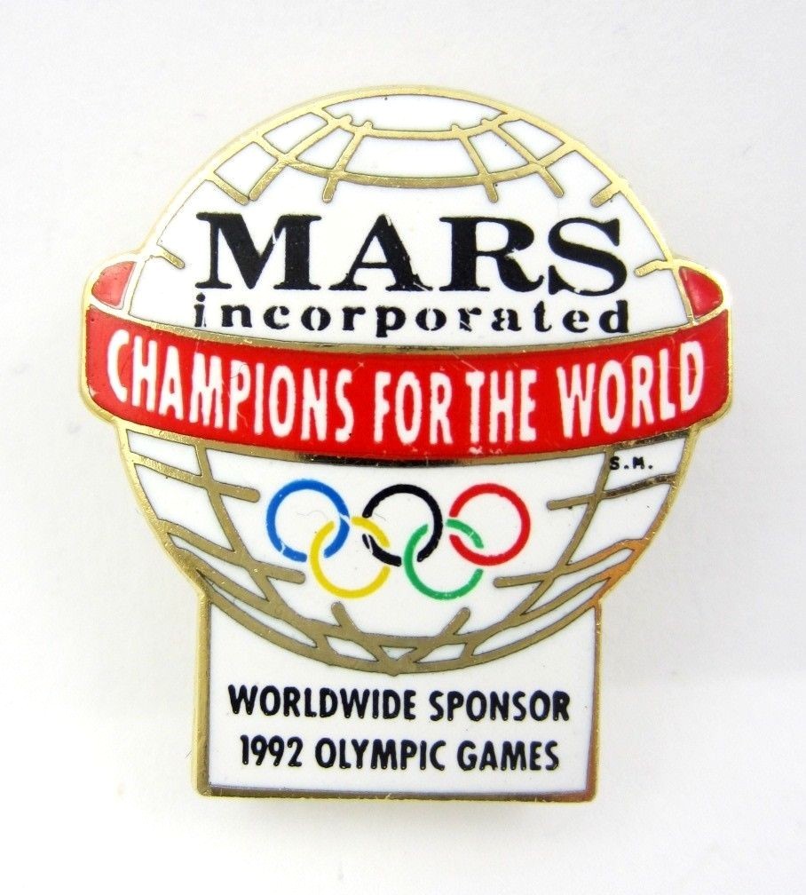 MARS INCORPORATED OLYMPIC SPONSOR 1992 OLYMPIC GAMES PIN CANADA OLYMPIC ...