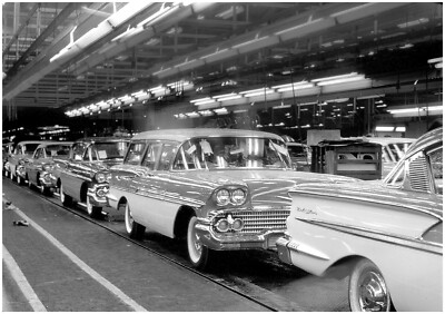 1958 Chevrolet Assembly line Final Inspection 8 x 10 Photograph | eBay