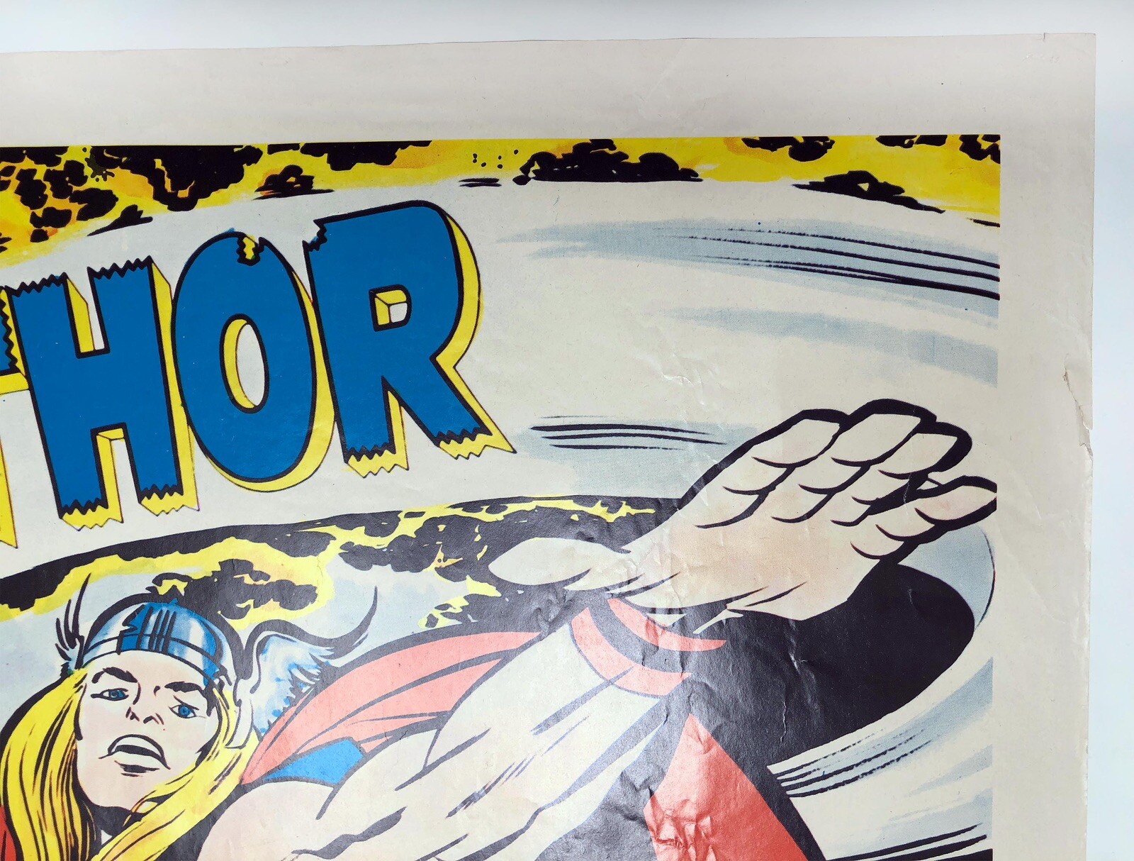 THOR Marvelmania Poster JACK KIRBY Vintage MARVEL 1970 Very Rare MAIL ...