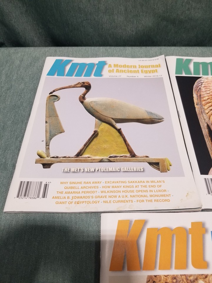 Lot of 3~ KMT: A Modern Journal of Ancient Egypt Magazine 2016 - 2017 ...
