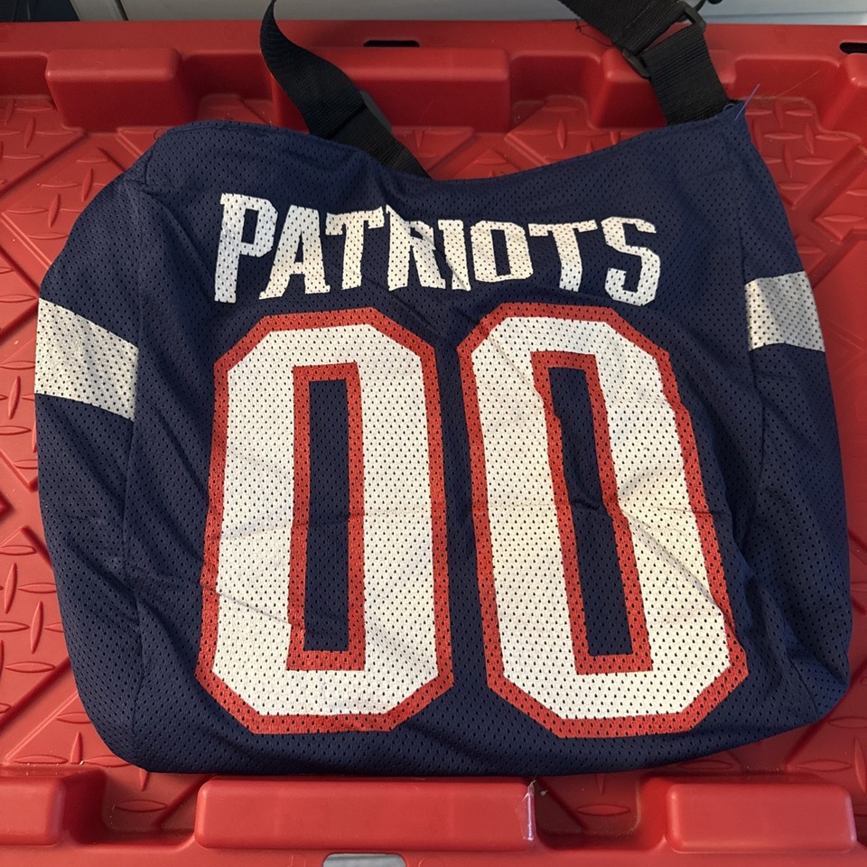 NFL New England Patriots Tote Bag/Purse. Logo And Number Strapped Bag ...