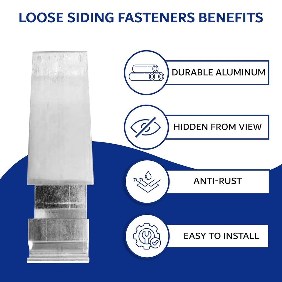 LOOSE SIDING FASTENERS Help Secure Loose Vinyl siding That Will not ...