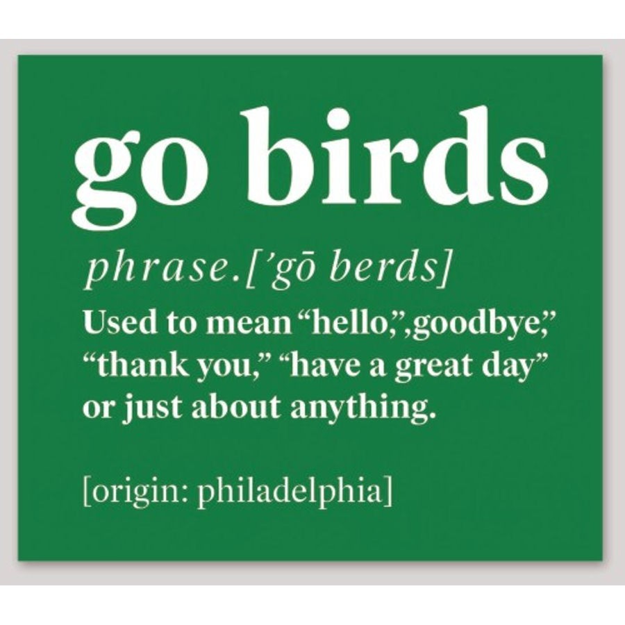 2 Inch Go Birds Philadelphia Eagles Definition Slogan Vinyl Sticker | eBay
