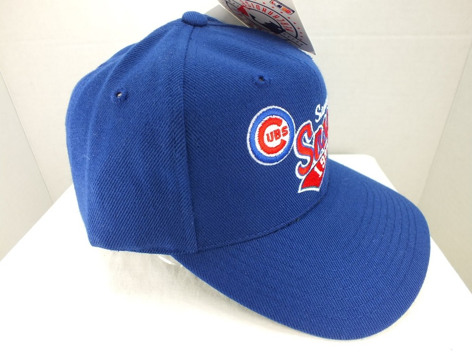 1998 Chicago Cubs Cap Wool Snapback 90s VTG Embroidered Autograph Sammy ...