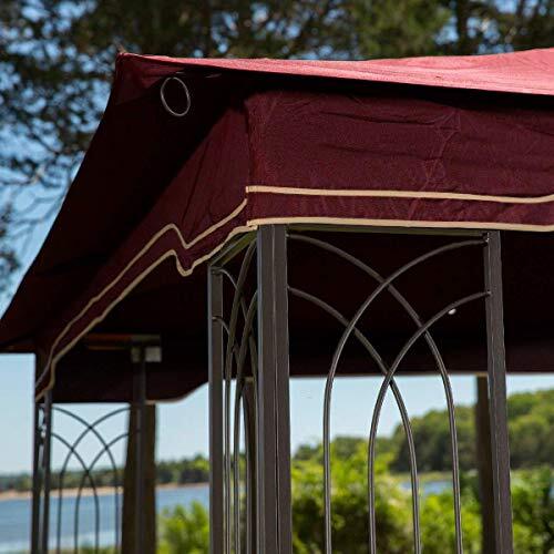 Maroon Replacement Gazebo Canopy for 10 x 12 Regency II Patio Gazebo ...