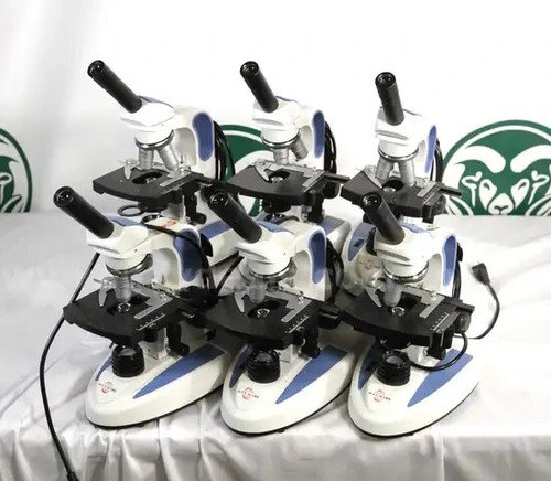 (1/3) ACCU-SCOPE EXM-150 Microscope, used in university setting, good ...