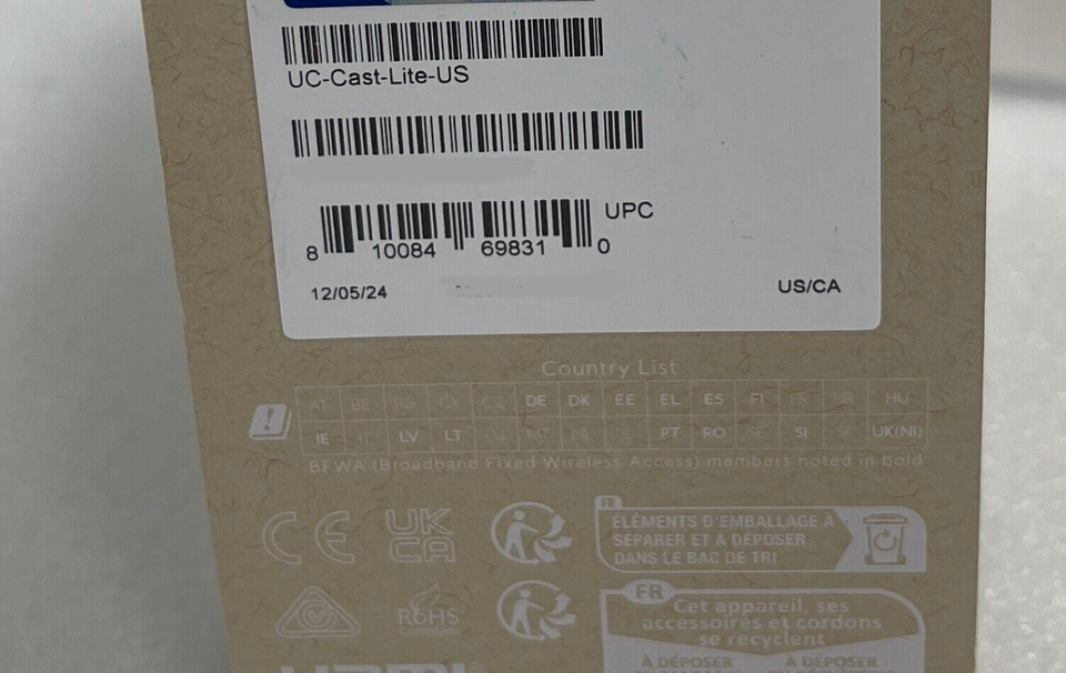 Ubiquiti UniFi Display Cast Lite (UC-Cast-Lite-US) | eBay