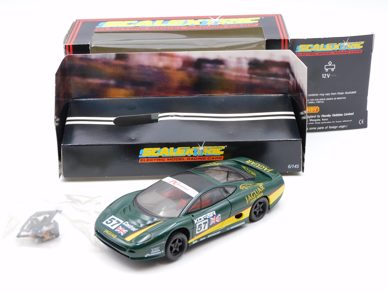 Scalextric Jaguar XJ220 #57 Slot Car 1:32 Ref. C591 MIB Hornby | eBay