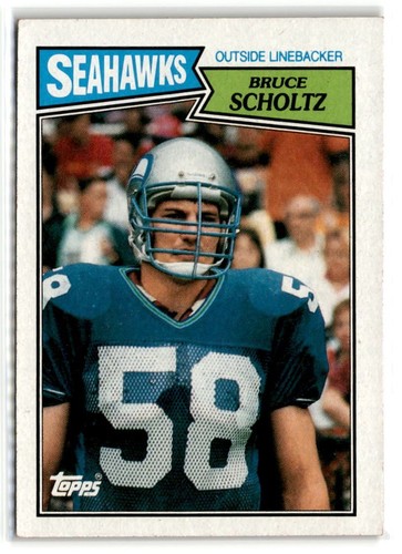 1987 Topps Football #178 Bruce Scholtz Rookie Seattle Seahawks | eBay