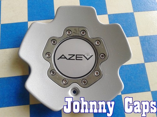 AZEV Wheels [78] SILVER Center Caps # Z 0124 Custom Wheel Metal Center ...