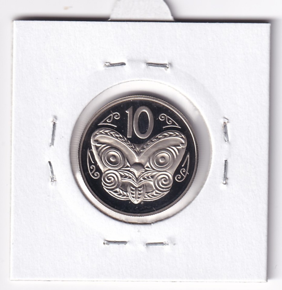 NEW ZEALAND PROOF: 1983 10 CENT COIN IN 2X2 HOLDER #2291 | eBay