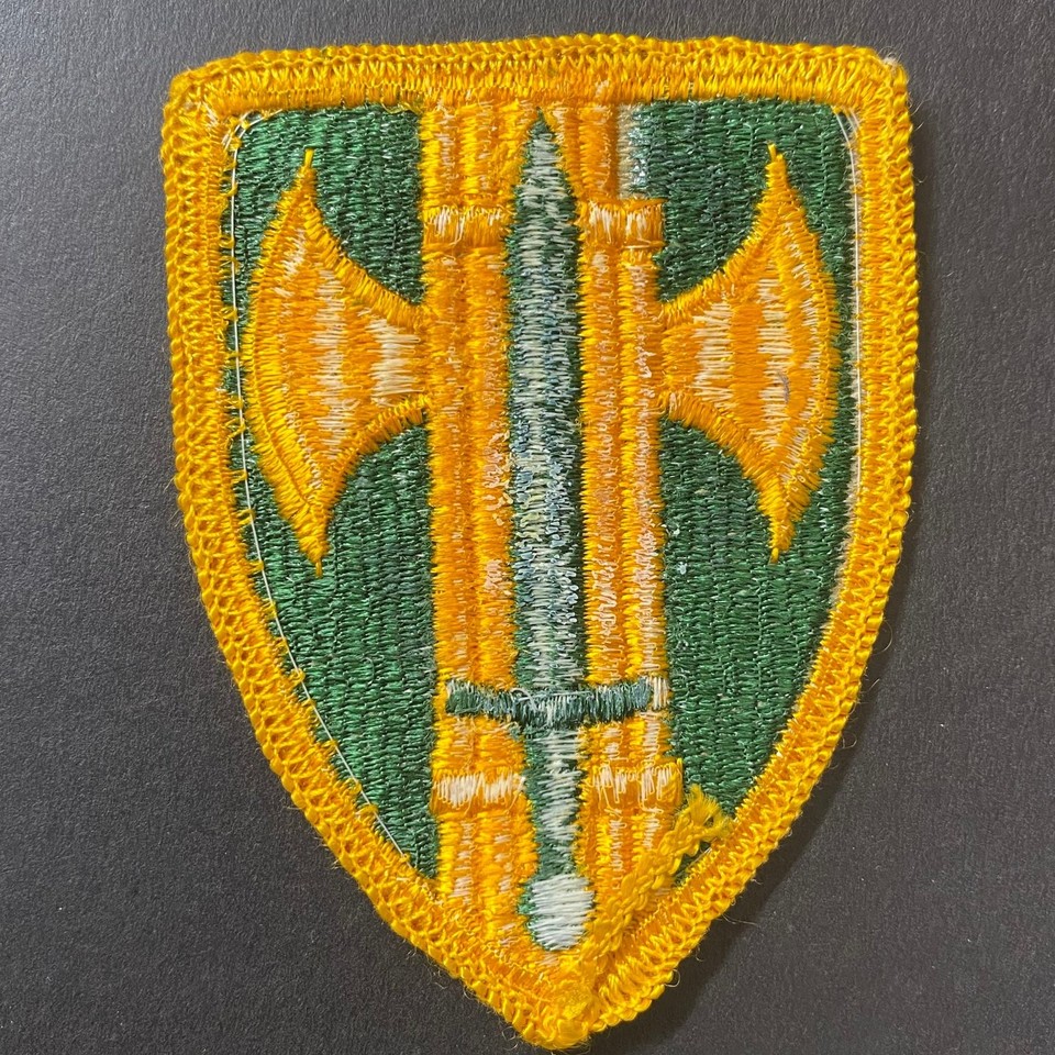 US Army 75th Infantry Division Patch Green Gold Embroidered Shield | eBay
