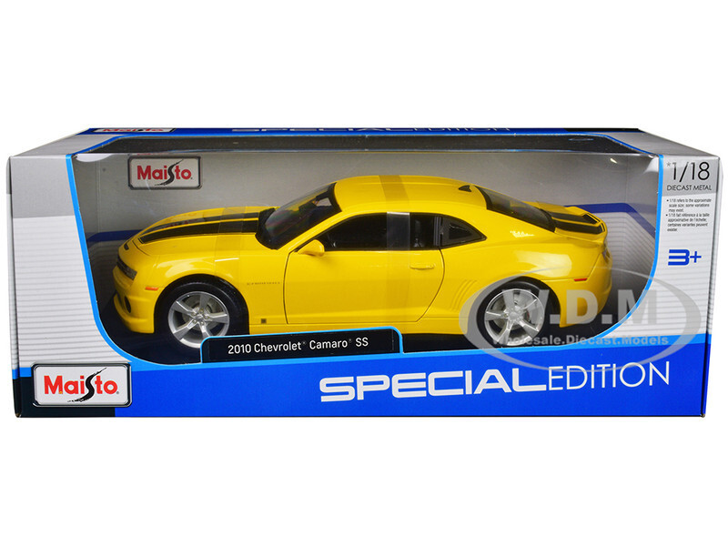 2010 CHEVROLET CAMARO SS RS YELLOW 1/18 DIECAST MODEL CAR BY MAISTO ...