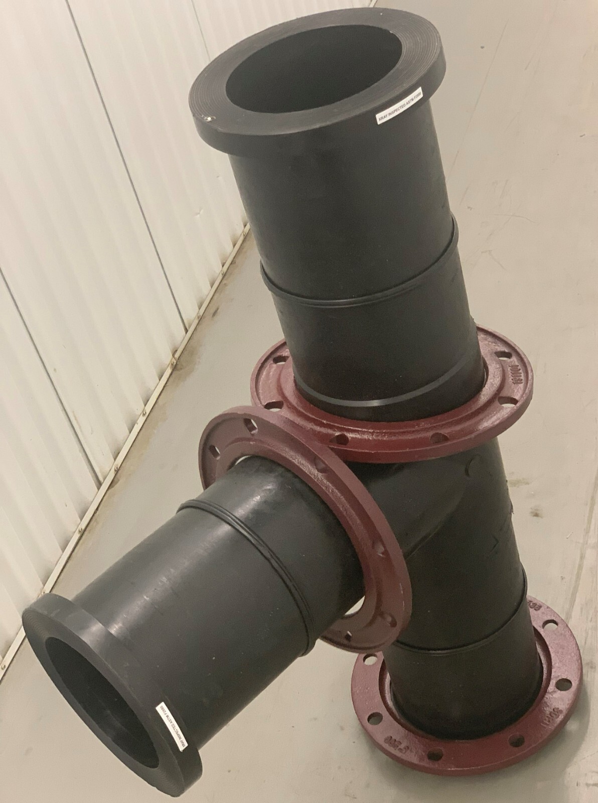 8" IPS SDR 17 TEE PE3408/PE4710/PE100 ASTM D2513 D3201 RING T FLANGE ...