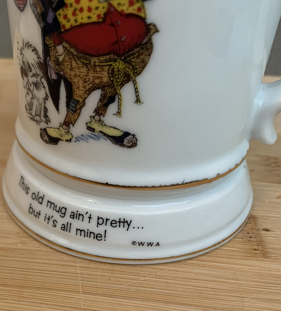 HAPPY HOBOES Genuine PORCELAIN “THIS OLD MUG AIN’T PRETTY…” COLLECTOR ...