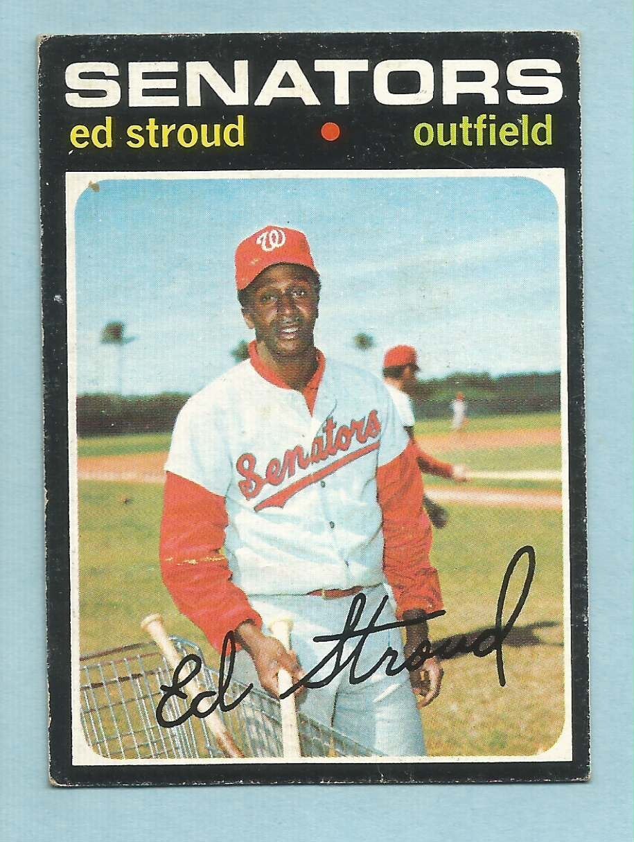 1971 Topps Baseball Ed Stroud #217 Washington Senators EX | eBay