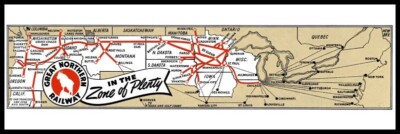 Great Northern Railroad Sign: 8" x 24" USA STEEL XL Size - 3 LBs - Free ...