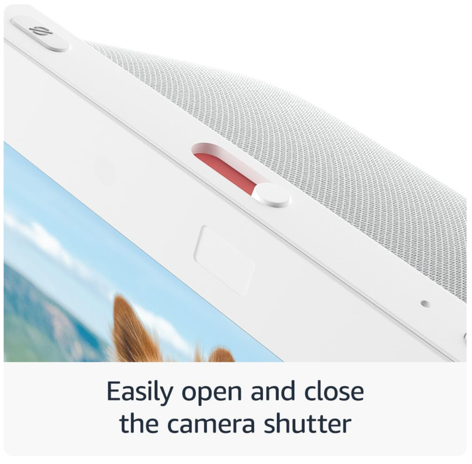 Amazon Echo Show 8 (newest) Glacier White Smart Display Alexa Hub ...