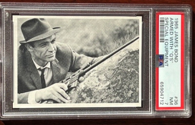 1965 James Bond Armed With Q's Special Equipment PSA 7 NM Card #36 | eBay
