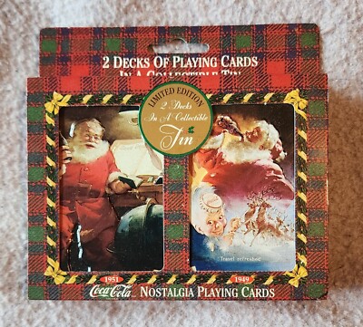Vtg. Sealed Christmas Coca-Cola Nostalgia Playing Cards U.S. 1997 | eBay
