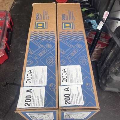 SQUARE D QOM2E2200NRB Outdoor Circuit Box Enclosure W/ Breaker QO 2 ...