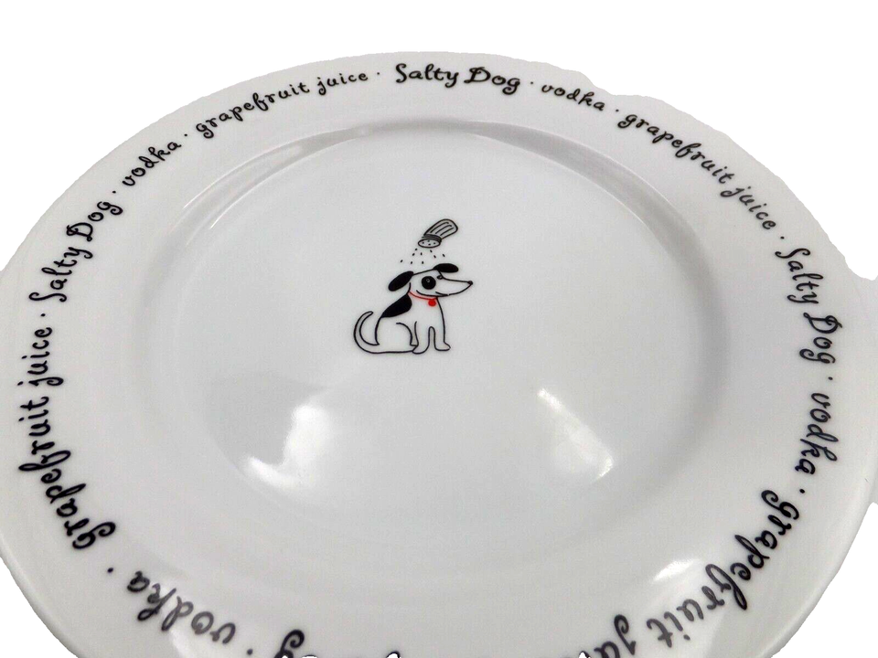 Pottery Barn Bar Lingo Cocktail/Appetizer Plate, Cartoon for a Salty ...