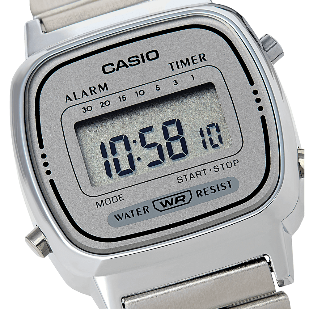 Casio Vintage Collection Ladies Digital Watch Steel LA670WEA-7EF | eBay UK