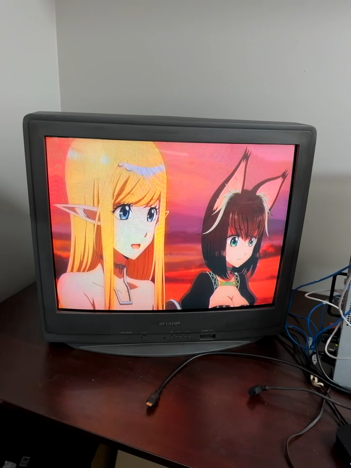 Sharp 32 inch CRT TV SVHS | eBay