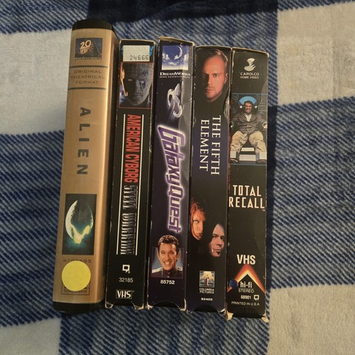 Lot of 6 Sci-Fi VHS, Alien, Total Recall, American Cyborg, Fifth ...