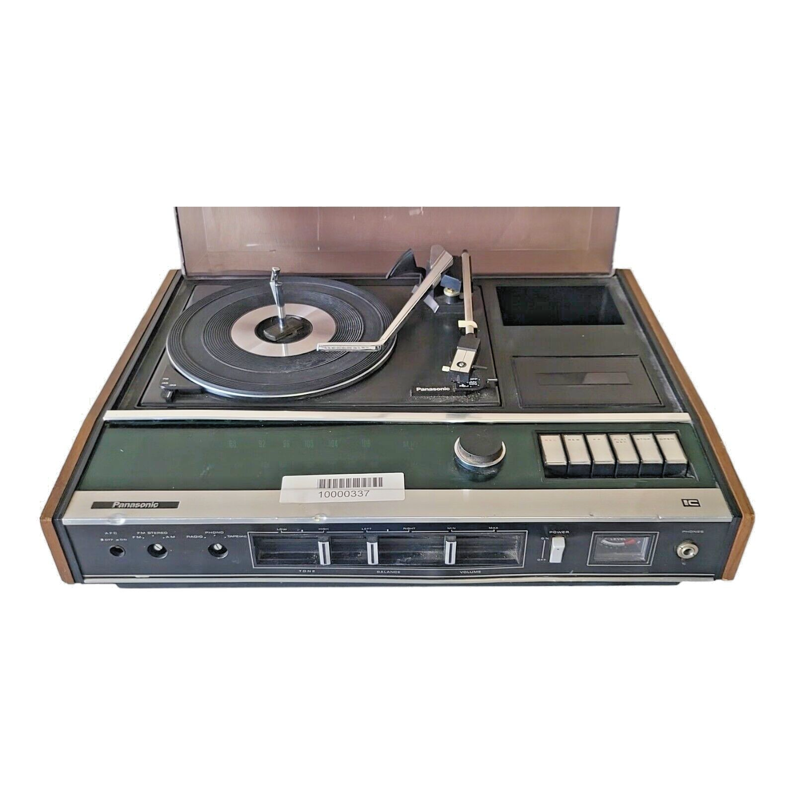 Panasonic SE-1050 AMFM Stereo Cassette Player Music Center Turntable ...