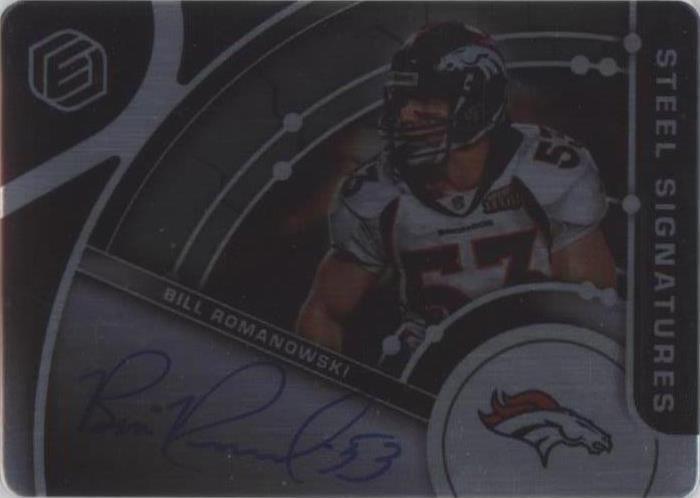 2022 Panini Elements - Steel Signatures Bill Romanowski #SS-BR Silver ...