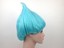 DELUXE ADULT TROLL WIG THING ONE TWO GNOME CLOWN COSTUME TROLLS BLUE ...