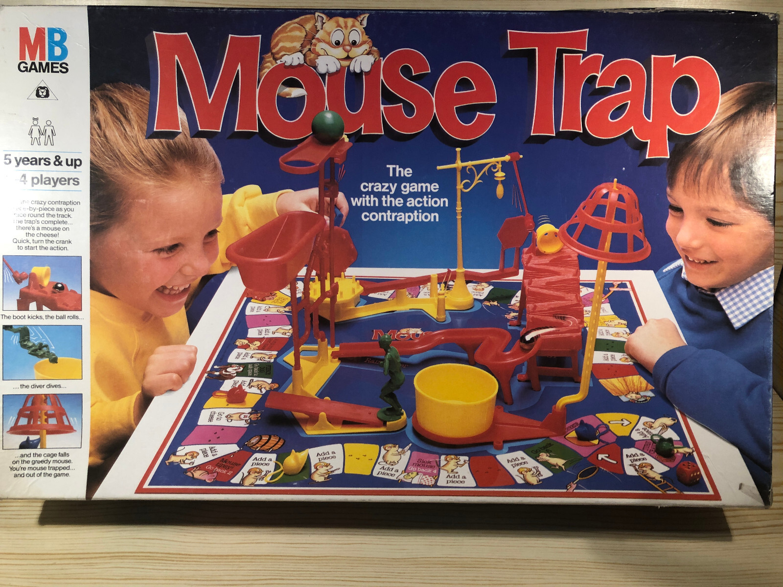 Vintage 1993 MOUSE TRAP MB Games Board Game 100% COMPLETE Kid's Adults ...