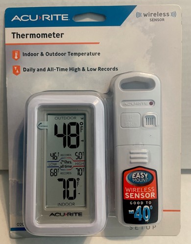 AcuRite Digital Thermometer model 02049 with Indoor/Outdoor Temperature ...