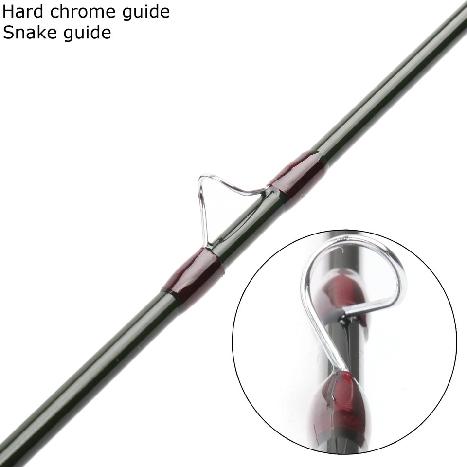 1WT Fly Rod Combo 6FT Medium Fast Fly Fishing Rod & Aluminum Fly Reel ...