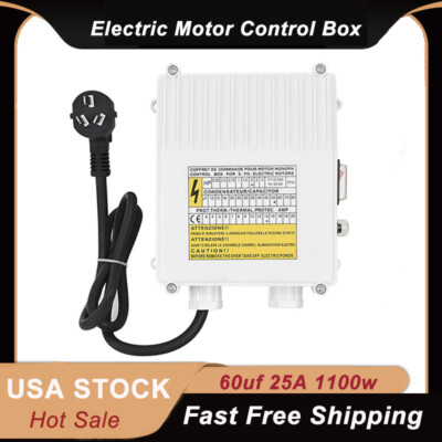 Electric Motor Control Box Start 60uf 25A 1100w 60hz For Deep Well ...