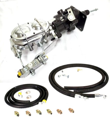 Universal Hydro Hydraulic Power Brake Booster Chrome Master Disc Disc ...