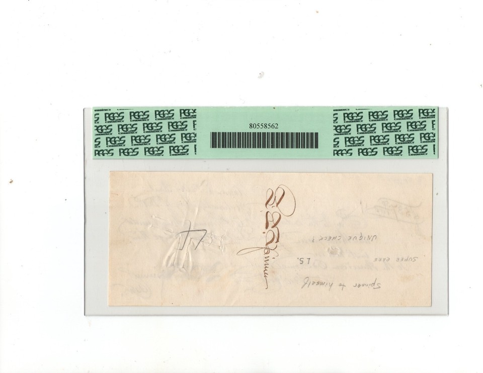 1848 Mohawk Valley Bank Check New York Signed By Francis E. Spinner | eBay