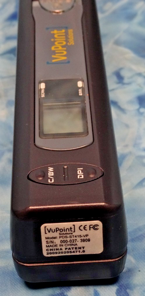 VuPoint Solutions Magic Wand Handheld Scanner Black Tested | eBay