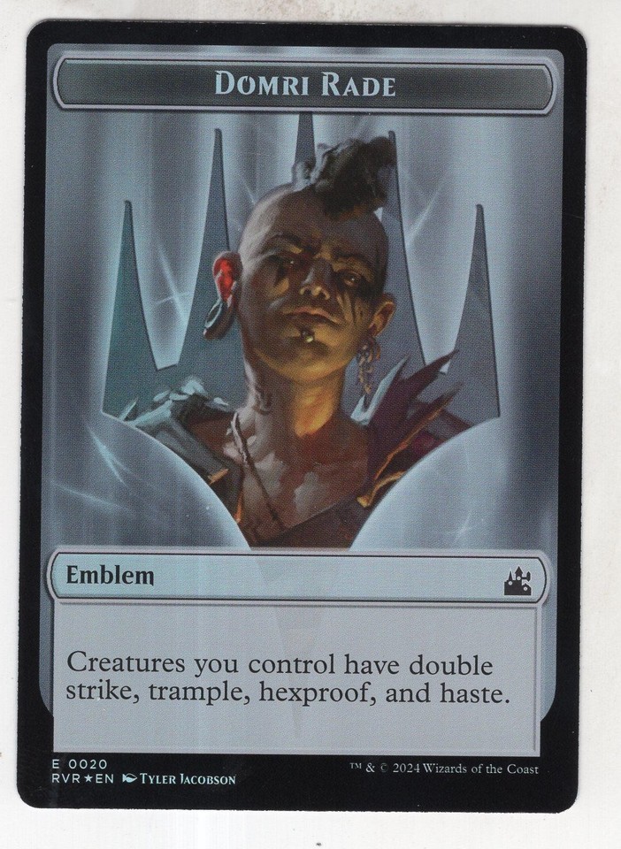 MTG Ravnica Remastered Double Sided Foil Token Card #8 Goblin // #20 Domri Rade | eBay