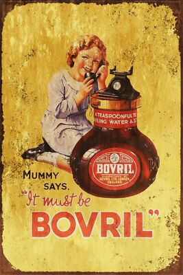 Bovril Advertisement Retro Vintage Style Metal Sign, Plaque, cafe ...