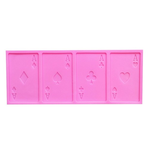 Cookie Cake Silicone Mold Playing Cards Chocolate Fondant Crafts | eBay