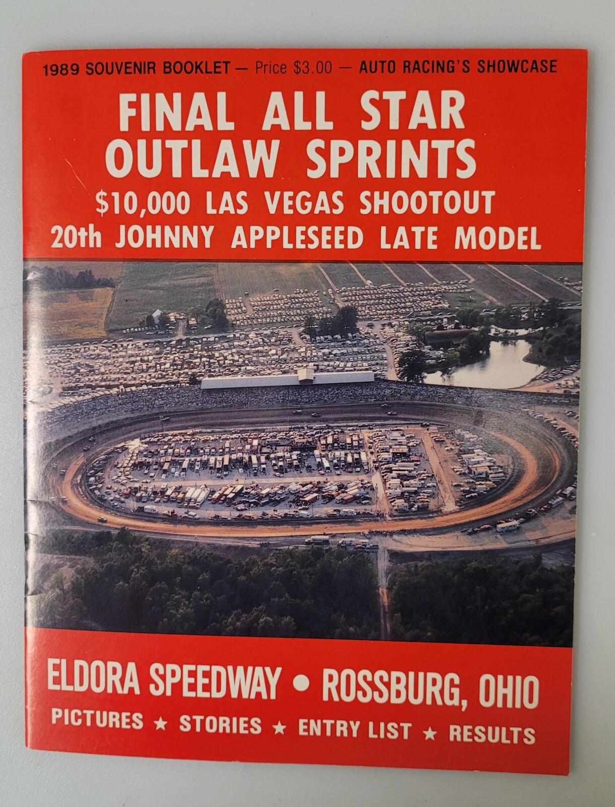 1989 Official Racing Program Eldora Speedway Booklet Plus Pit Pass HG37 ...