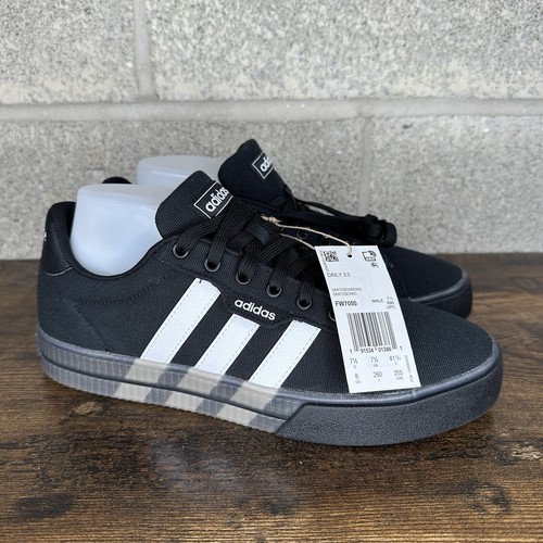 adidas Daily 3.0 'Translucent Outsole - Black White' FW7050 Men's Size ...
